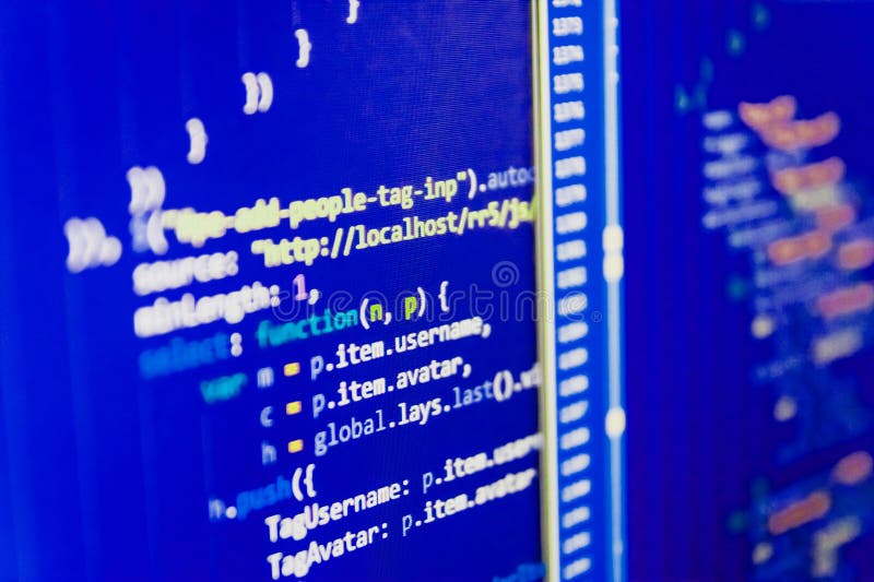 Software source code. stock image. Image of internet - 119514931