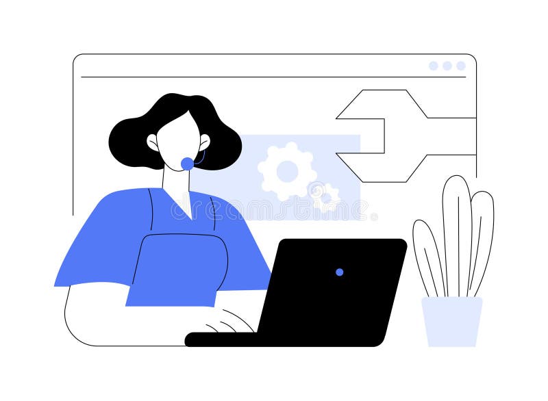 Software Support Specialist Isolated Cartoon Vector Illustrations ...