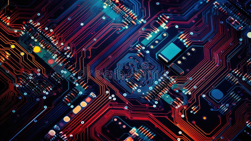 Software System Tech Background Stock Illustration - Illustration of ...