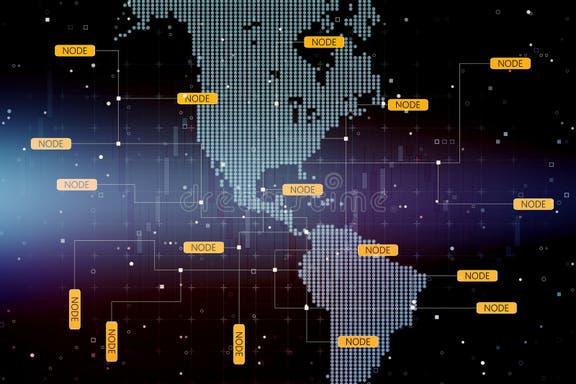 Software System Technologies and Research Concept with Digital Yellow ...