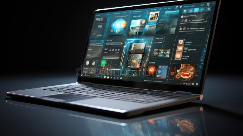 Software Technology Interface Stock Illustration - Illustration of ...