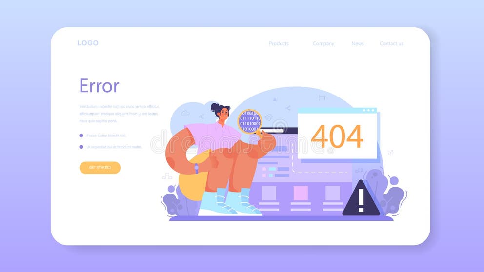 Software Tester Web Banner or Landing Page. Application or Website ...
