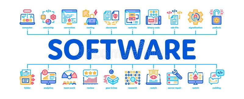 Software Testing and Analysis Minimal Infographic Banner Vector Stock ...