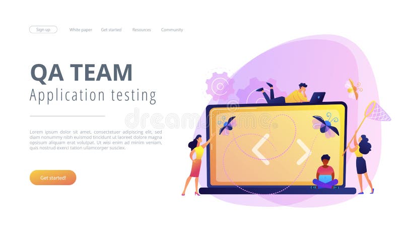 Software Testing It Concept Vector Illustration Stock Vector
