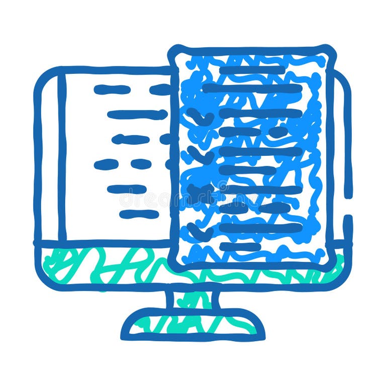 Software Testing Icon Doodle Illustration Stock Vector - Illustration ...