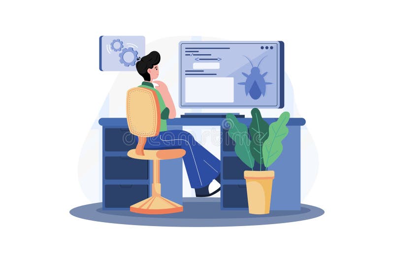 Software Testing Illustration Concept. a Flat Illustration Isolated on ...
