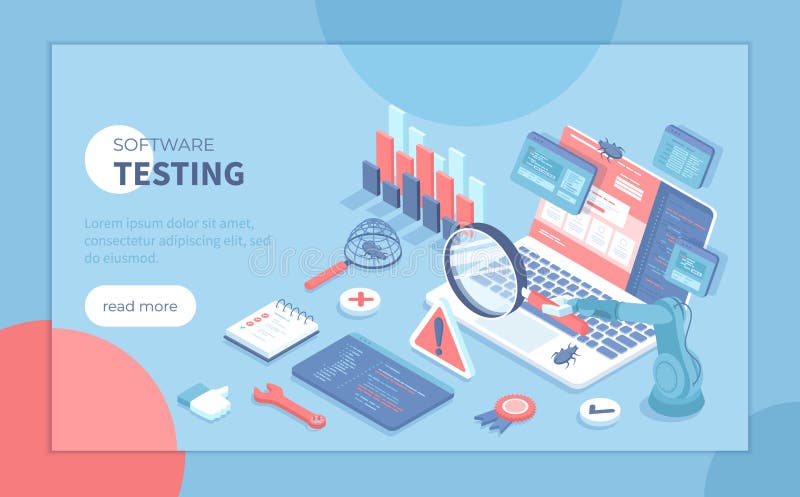 Software Testing Process Evaluation Software Application Or Website Computer Code Analysis