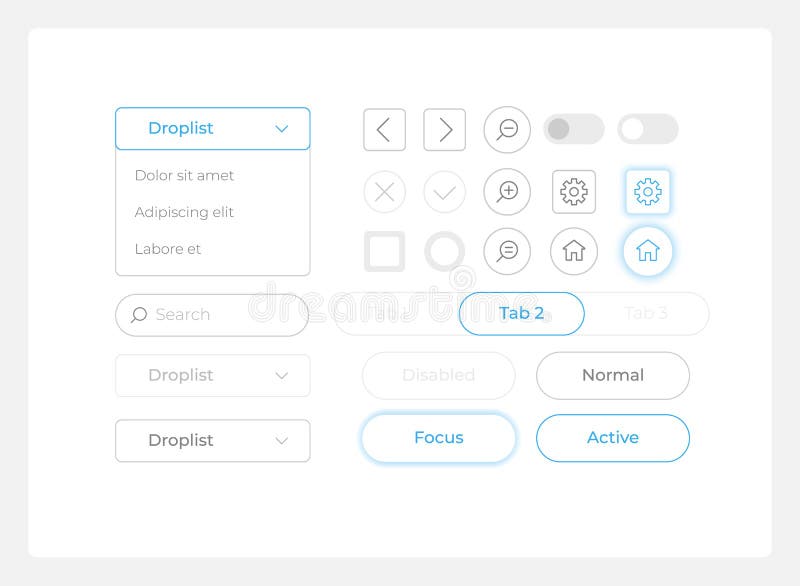 Ui Menus Stock Illustrations – 101 Ui Menus Stock Illustrations ...