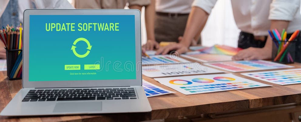 Software Update on Computer for Brisk Version of Device Software Stock ...