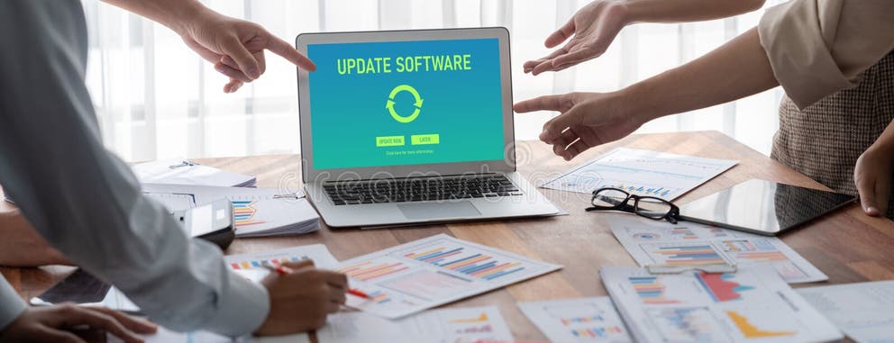 Software Update on Computer for Brisk Version of Device Software Stock ...
