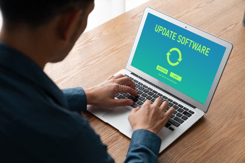 Software Update on Computer for Modish Version of Device Software Stock ...