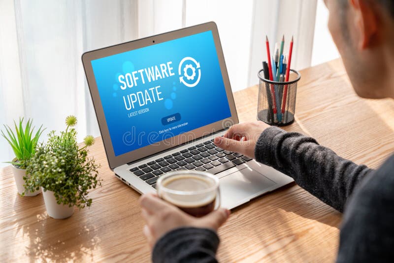 Software Update on Computer for Modish Version of Device Software Stock ...
