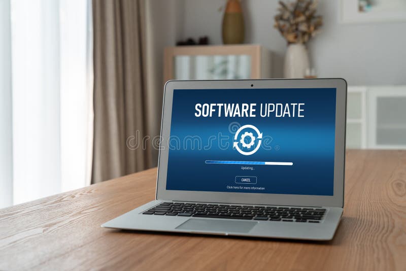 Software Update on Computer for Modish Version of Device Software Stock ...