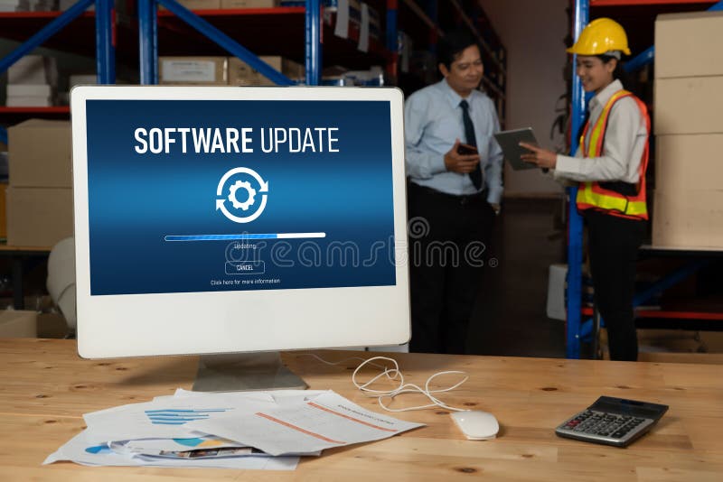 Software Update on Computer for Modish Version of Device Software Stock ...