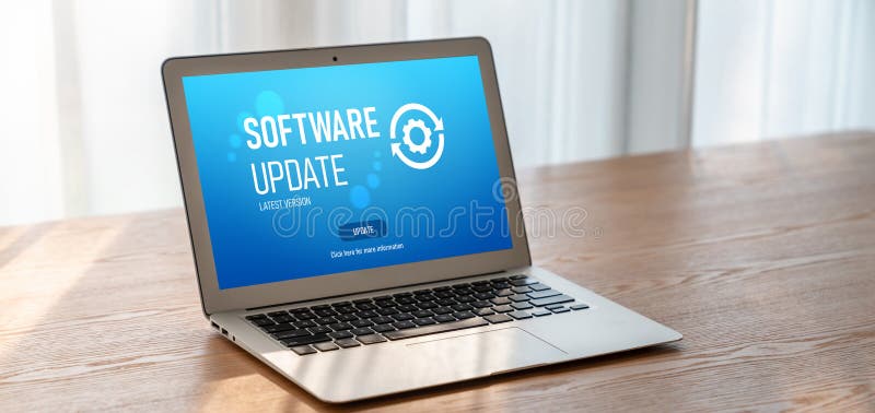 Software Update on Computer for Modish Version of Device Software Stock ...