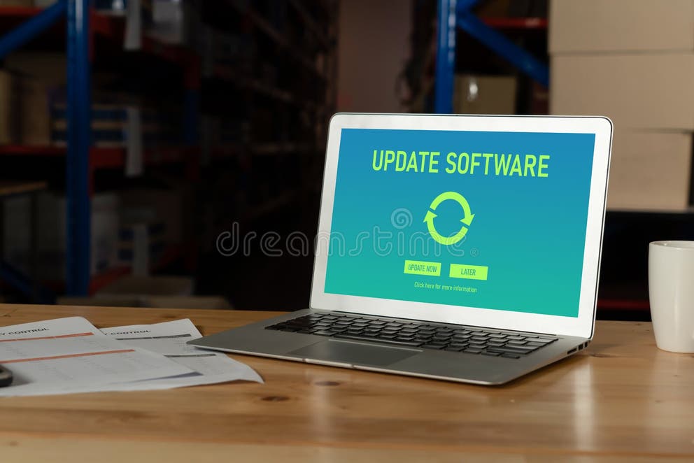 Software Update on Computer for Modish Version of Device Software Stock ...