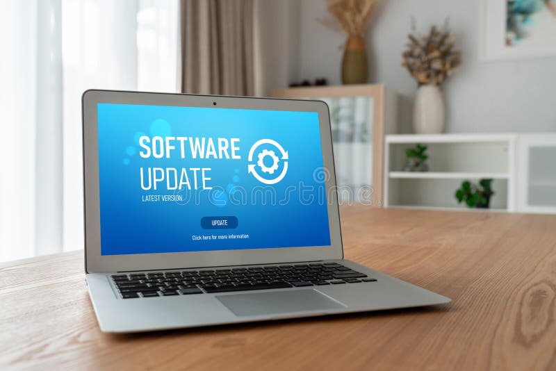 Software Update on Computer for Modish Version of Device Software Stock ...