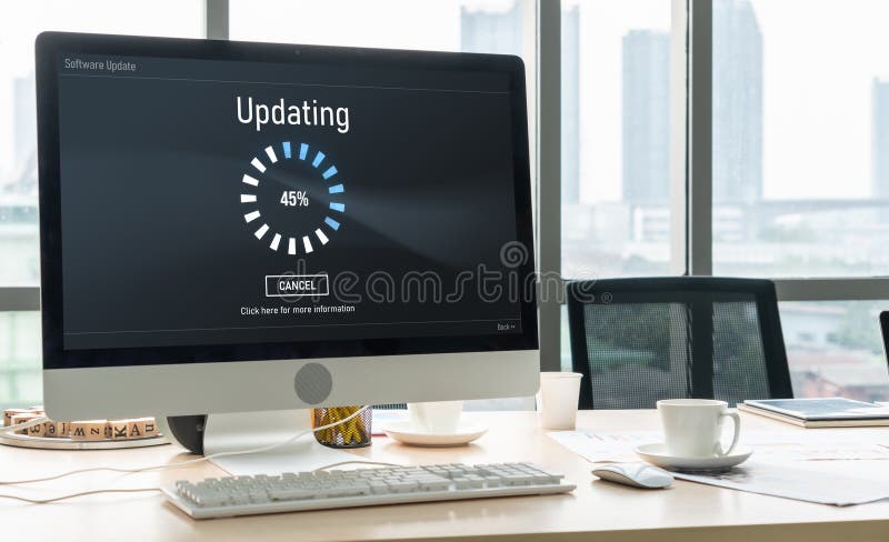 Software Update on Computer for Modish Version of Device Software Stock ...