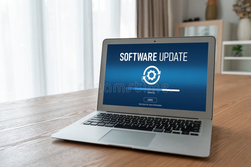 Software Update on Computer for Modish Version of Device Software Stock ...