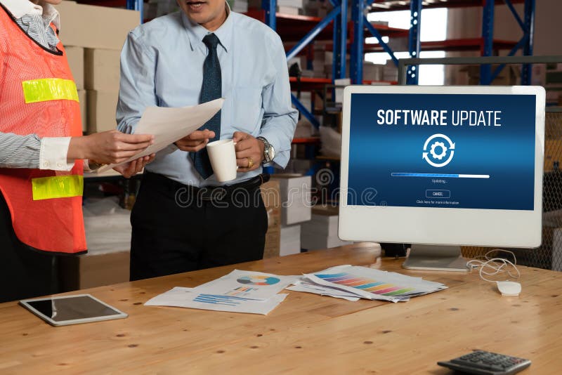 Software Update on Computer for Modish Version of Device Software Stock ...