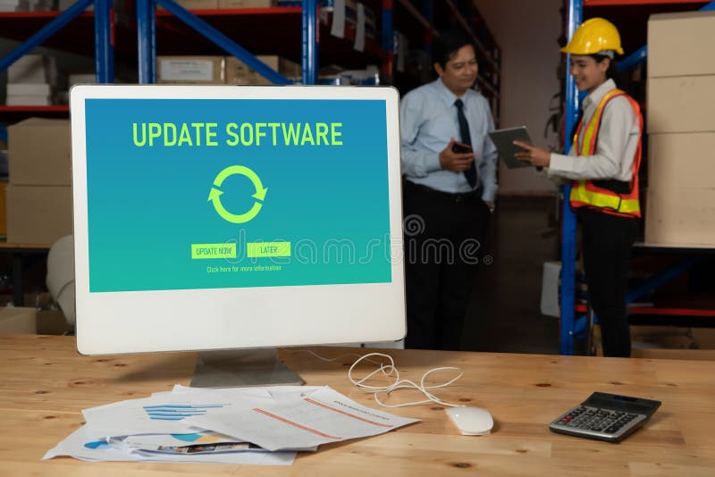 Software Update on Computer for Modish Version of Device Software Stock ...