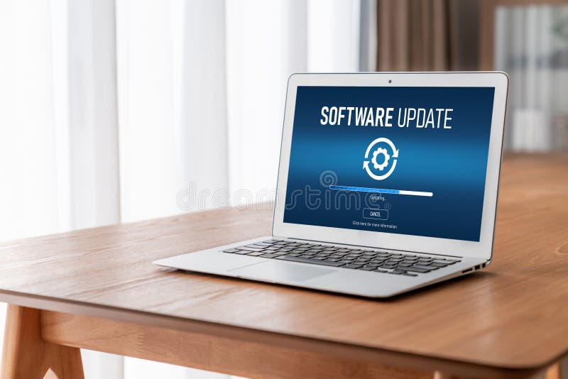 Software Update on Computer for Modish Version of Device Software Stock ...