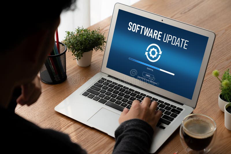 Software Update on Computer for Modish Version of Device Software Stock ...