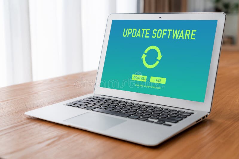 Software Update on Computer for Modish Version of Device Software Stock ...