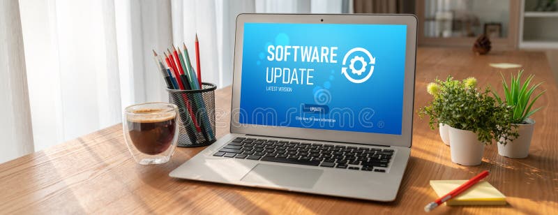 Software Update on Computer for Modish Version of Device Software Stock ...