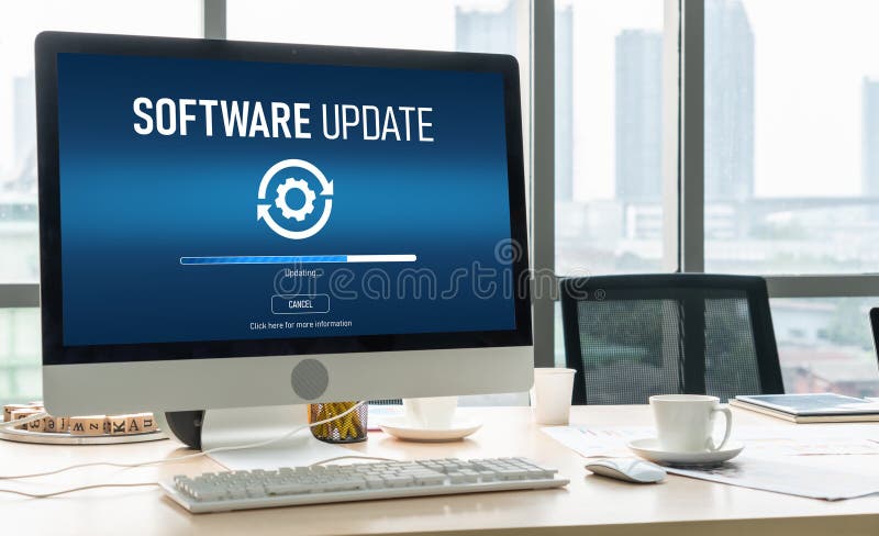 Software Update on Computer for Modish Version of Device Software Stock ...