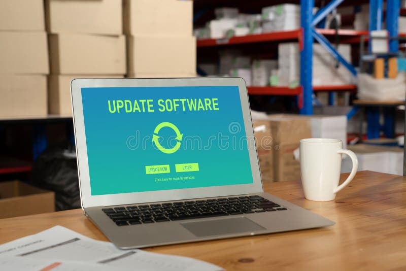 Software Update on Computer for Modish Version of Device Software Stock ...