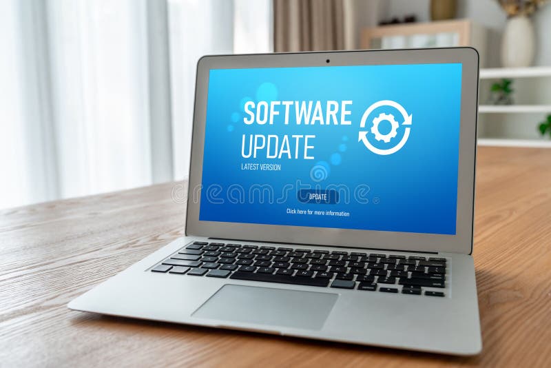 Software Update on Computer for Modish Version of Device Software Stock ...