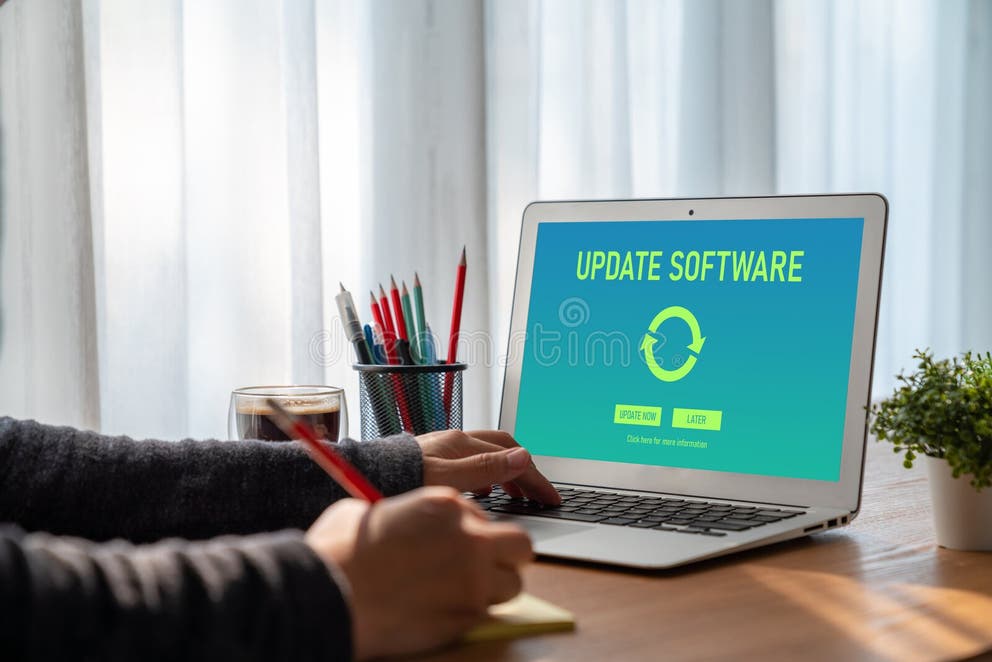 Software Update on Computer for Modish Version of Device Software Stock ...
