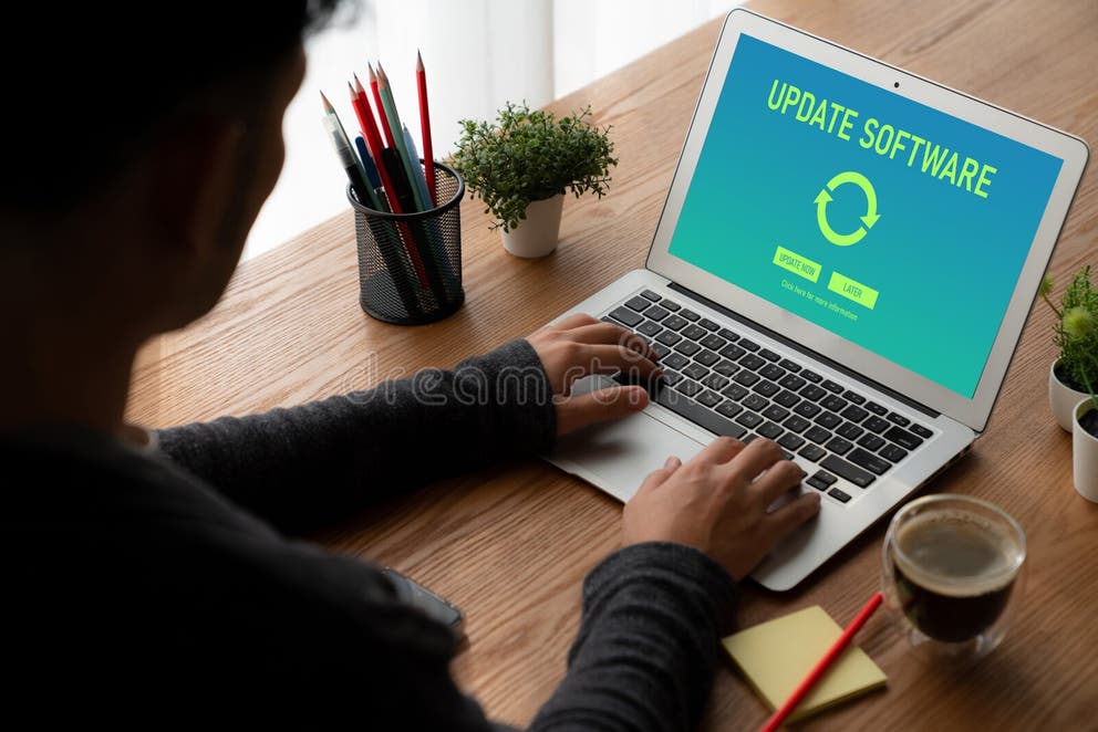 Software Update on Computer for Modish Version of Device Software Stock ...