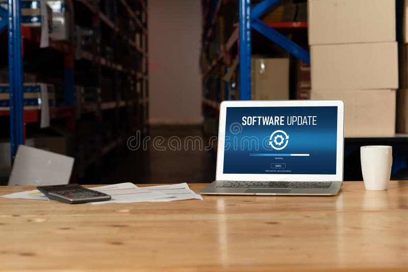 Software Update on Computer for Modish Version of Device Software Stock ...