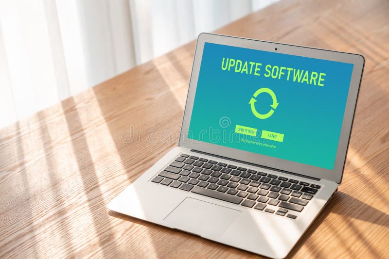 Software Update on Computer for Modish Version of Device Software Stock ...
