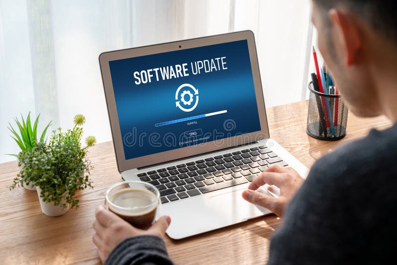 Software Update on Computer for Modish Version of Device Software Stock ...