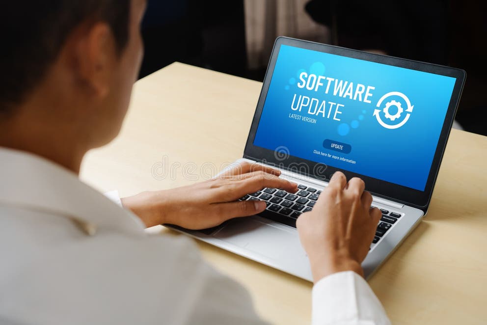 Software Update on Computer for Modish Version of Device Software Stock ...