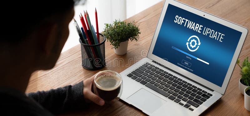 Software Update on Computer for Modish Version of Device Software Stock ...