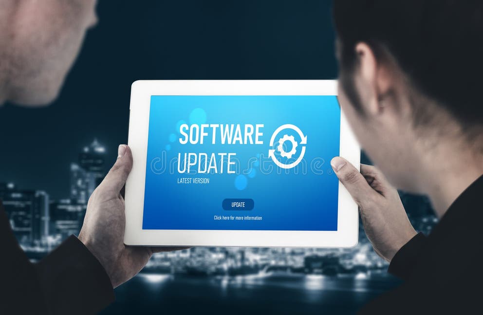 Software Update on Computer for Modish Version of Device Software Stock ...