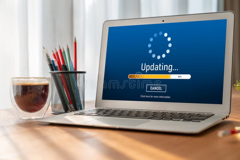 Software Update on Computer for Modish Version of Device Software Stock ...