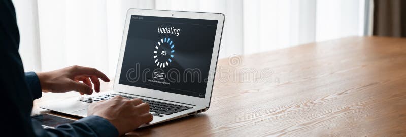 Software Update on Computer for Modish Version of Device Software Stock ...