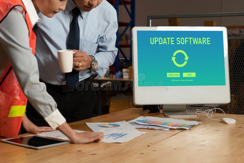 Software Update on Computer for Modish Version of Device Software Stock ...