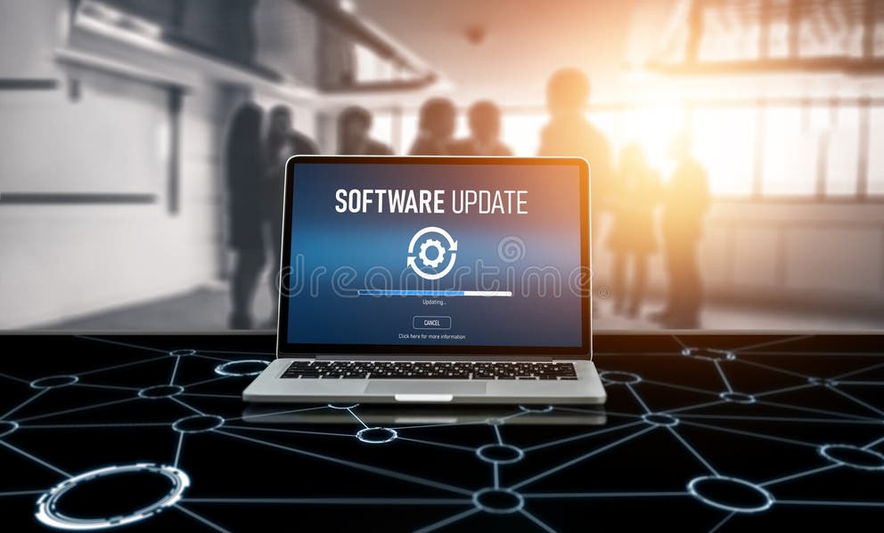 Software Update on Computer for Modish Version of Device Software Stock ...