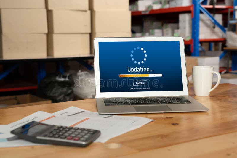 Software Update on Computer for Modish Version of Device Software Stock ...