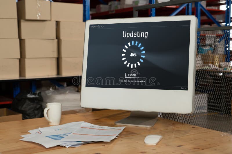 Software Update on Computer for Modish Version of Device Software Stock ...