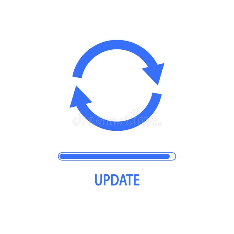 Software Update Icon. Downloading and Updating the Program, Application ...