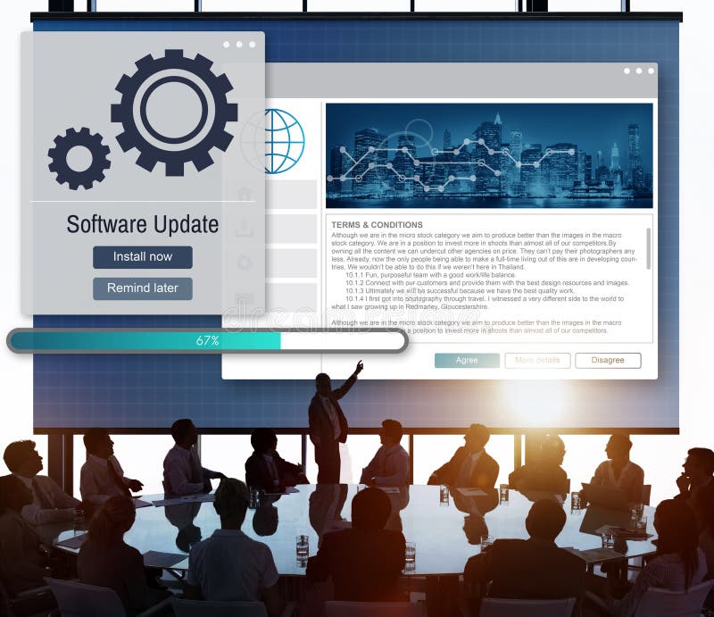 Software Update Installation Upgrade Data Concept Stock Photo - Image ...