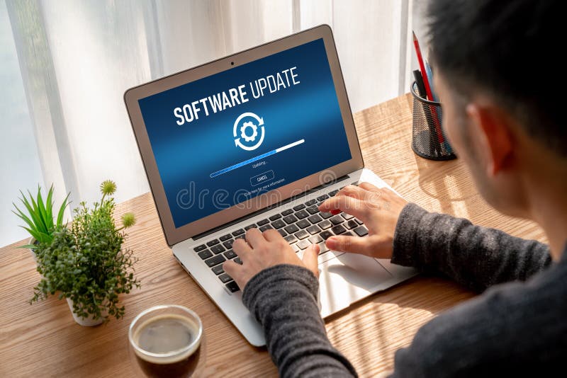 Software-update Op Computer Voor Modachtige Versie Van Apparaatsoftware ...