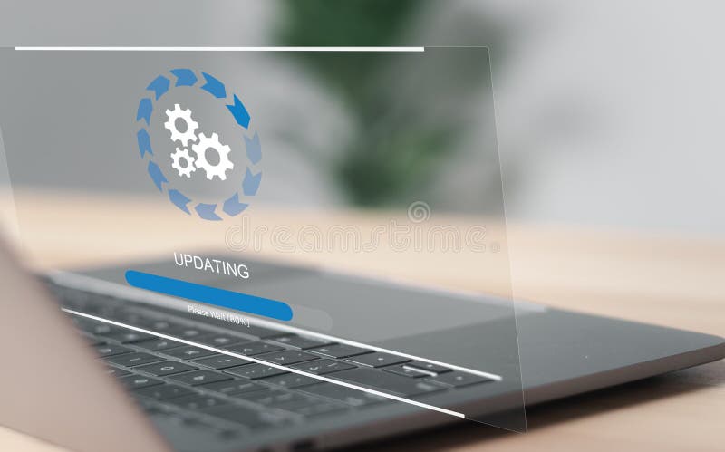 Software Update or Operating System Upgrade. Stock Photo - Image of ...